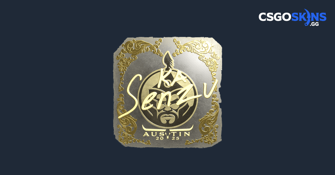 Sticker | Senzu (Gold) | Austin 2025 - CSGOSKINS.GG