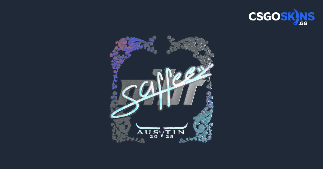 Sticker | saffee (Holo) | Austin 2025 - CSGOSKINS.GG