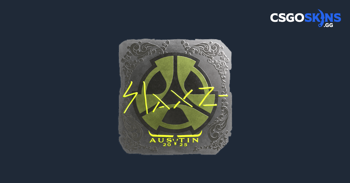 Sticker | slaxz- (Foil) | Austin 2025 - CSGOSKINS.GG