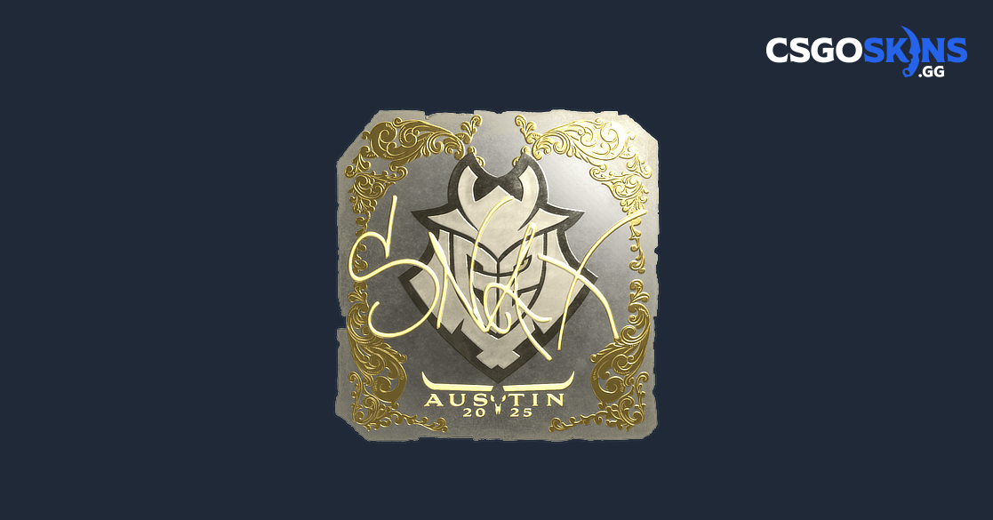 Sticker | Snax (Gold) | Austin 2025 - CSGOSKINS.GG