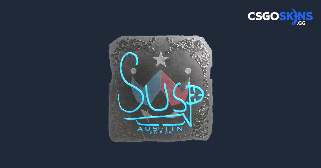 Sticker | susp (Foil) | Austin 2025 - CSGOSKINS.GG