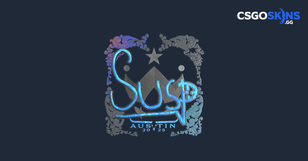 Sticker | susp (Holo) | Austin 2025 - CSGOSKINS.GG