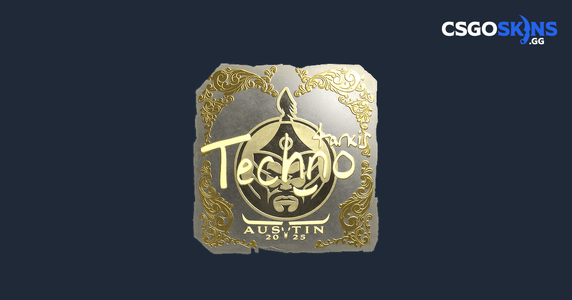 Sticker | Techno4K (Gold) | Austin 2025 - CSGOSKINS.GG