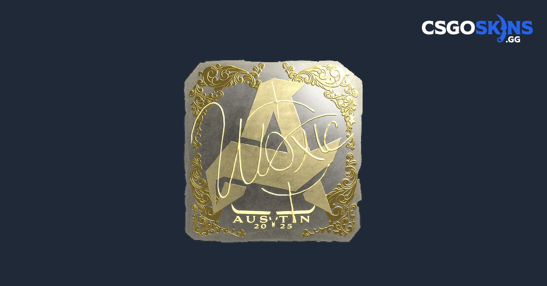 Sticker | woxic (Gold) | Austin 2025 - CSGOSKINS.GG