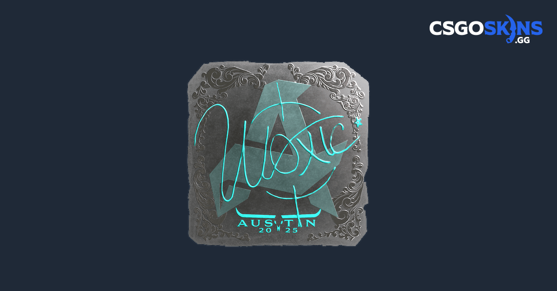 Sticker | woxic (Foil) | Austin 2025 - CSGOSKINS.GG