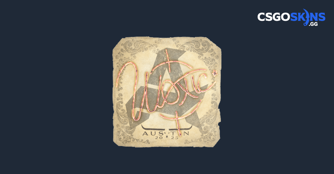 Sticker | woxic | Austin 2025 - CSGOSKINS.GG
