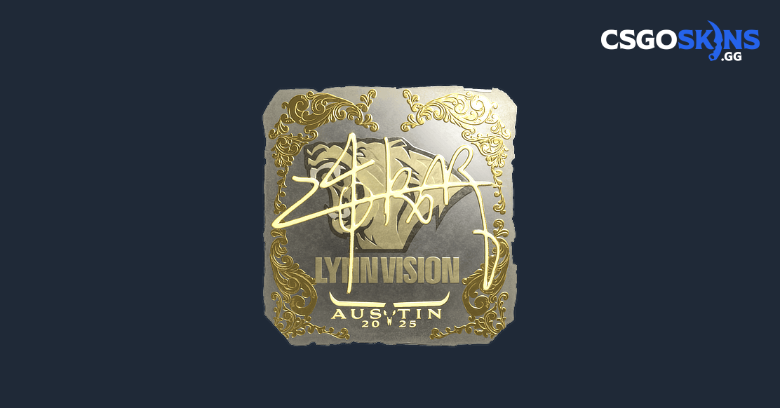 Sticker | z4KR (Gold) | Austin 2025 - CSGOSKINS.GG