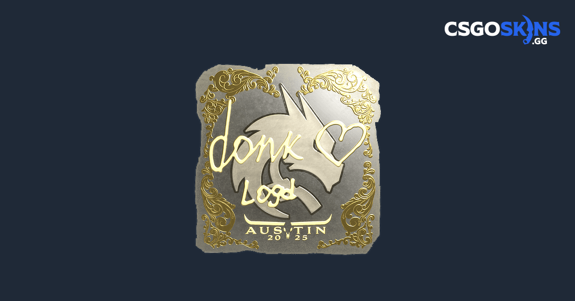 Sticker | donk (Gold) | Austin 2025 - CSGOSKINS.GG