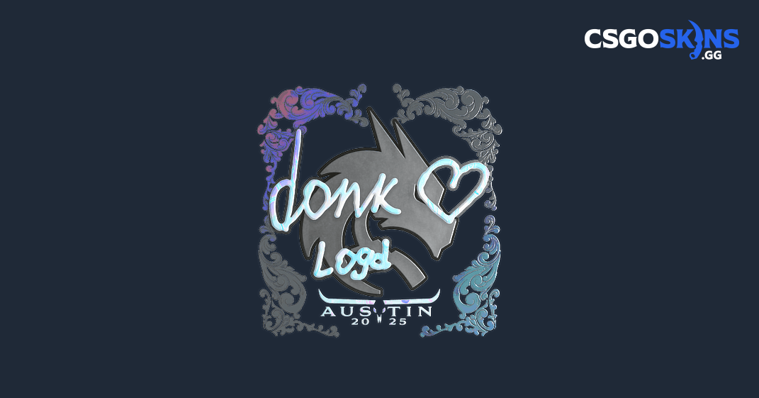 Sticker | donk (Holo) | Austin 2025 - CSGOSKINS.GG