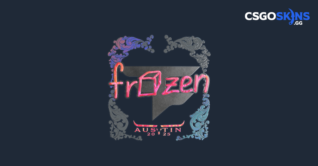 Sticker | frozen (Holo) | Austin 2025 - CSGOSKINS.GG