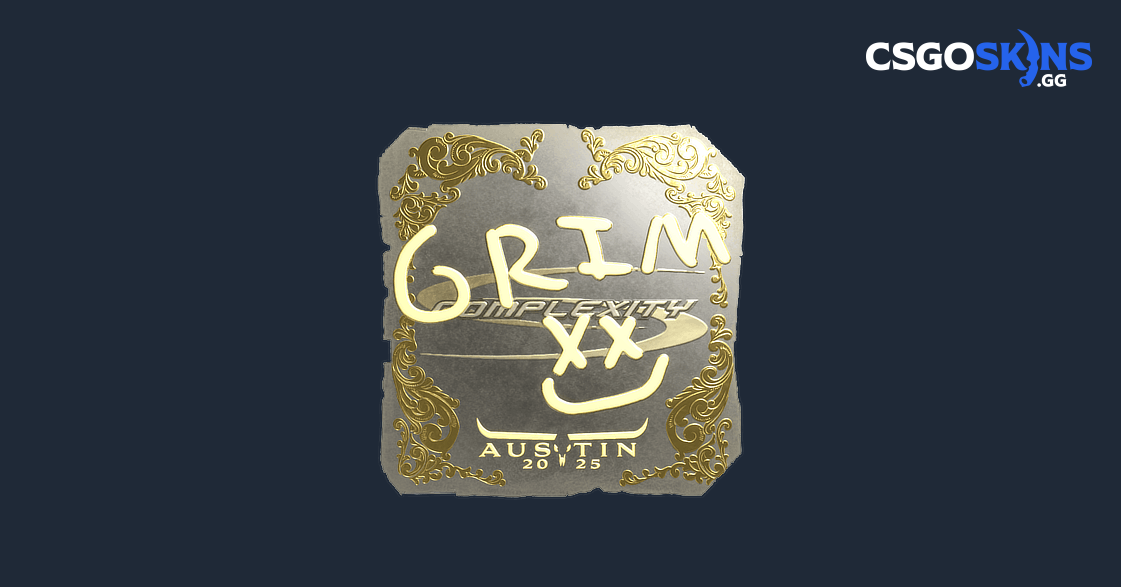 Sticker | Grim (Gold) | Austin 2025 - CSGOSKINS.GG
