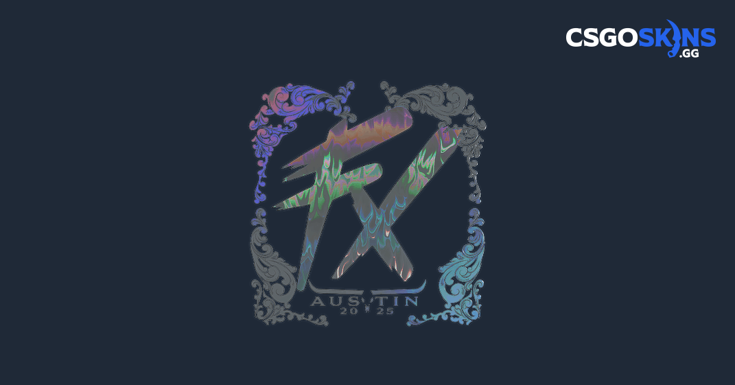 Sticker | Fluxo (Holo) | Austin 2025 - CSGOSKINS.GG