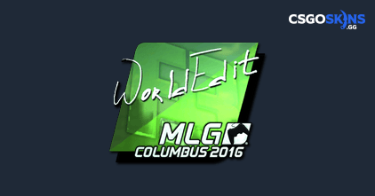 Sticker | WorldEdit (Foil) | MLG Columbus 2016 - CSGOSKINS.GG