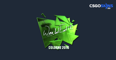 Sticker | WorldEdit (Foil) | Cologne 2016 - CSGOSKINS.GG