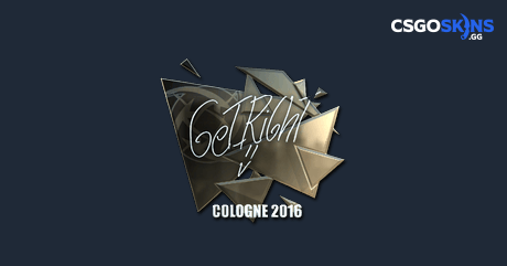 Sticker | GeT_RiGhT (Foil) | Cologne 2016 - CSGOSKINS.GG
