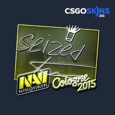 Sticker | seized (Foil) | Cologne 2015 - CSGOSKINS.GG