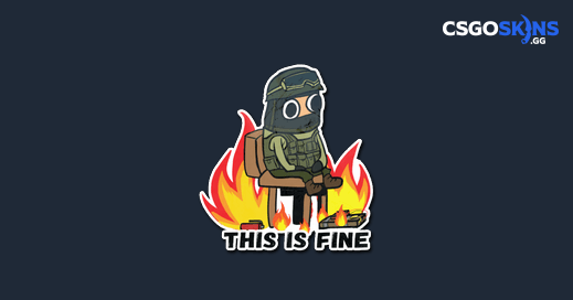 Sticker | This Is Fine (CT) - CSGOSKINS.GG