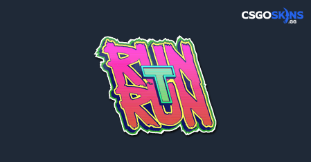 Sticker | Run T, Run - CSGOSKINS.GG