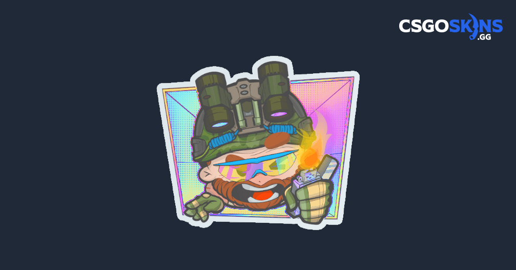 Sticker | Try Hard (Holo) - CSGOSKINS.GG