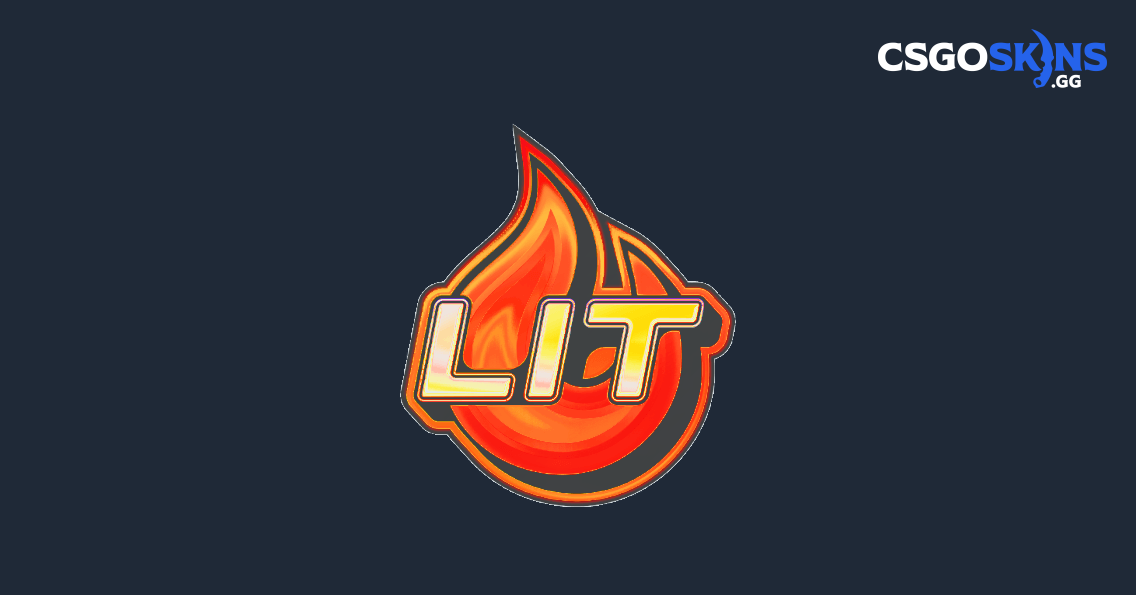 Sticker | Lit (Holo) - CSGOSKINS.GG
