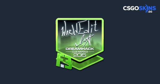 Sticker | WorldEdit (Foil) | Cluj-Napoca 2015 - CSGOSKINS.GG