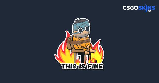 Sticker | This Is Fine (H) - CSGOSKINS.GG