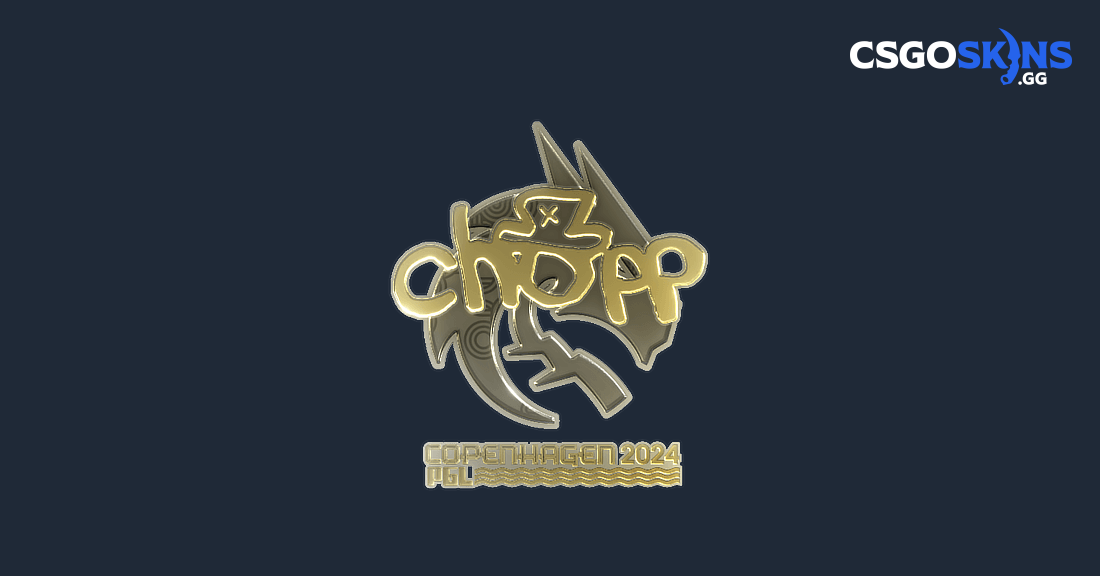 Sticker | chopper (Gold) | Copenhagen 2024 - CSGOSKINS.GG