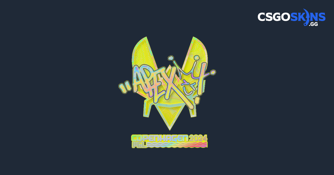 Sticker | apEX (Holo) | Copenhagen 2024 - CSGOSKINS.GG