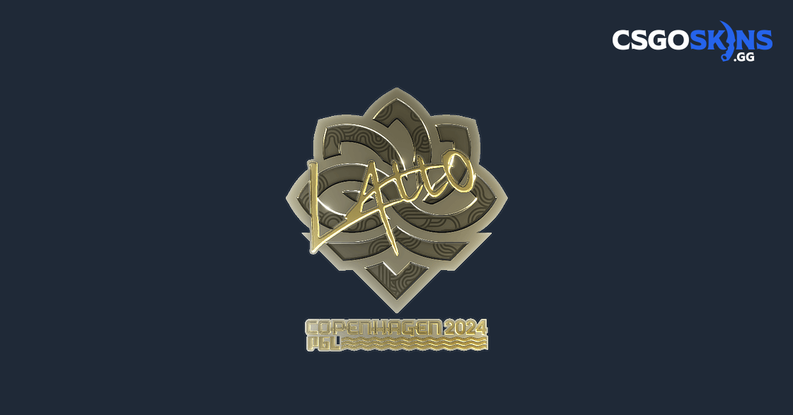 Sticker | latto (Gold) | Copenhagen 2024 - CSGOSKINS.GG