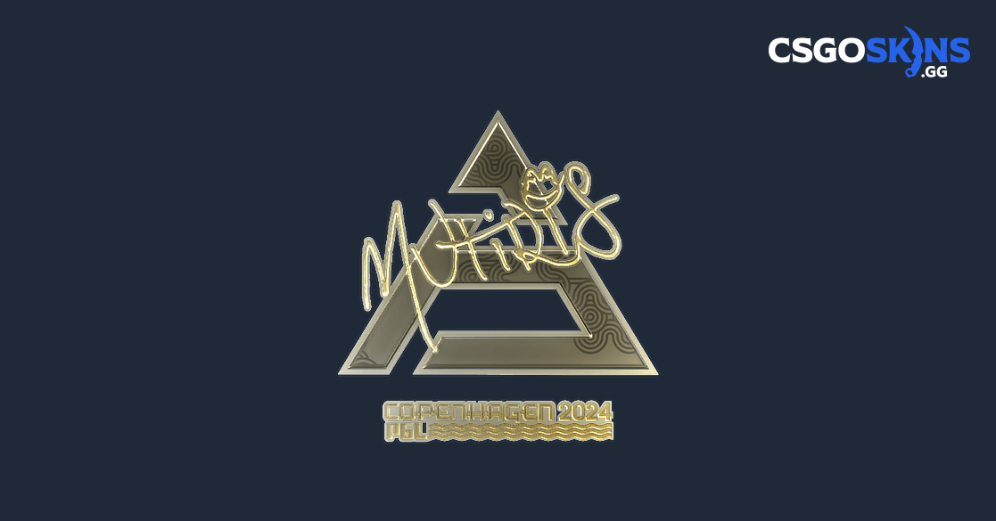 Sticker | MUTiRiS (Gold) | Copenhagen 2024 - CSGOSKINS.GG