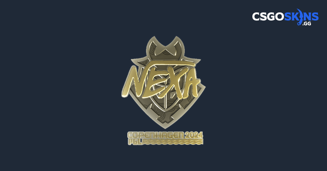 Sticker | nexa (Gold) | Copenhagen 2024 - CSGOSKINS.GG