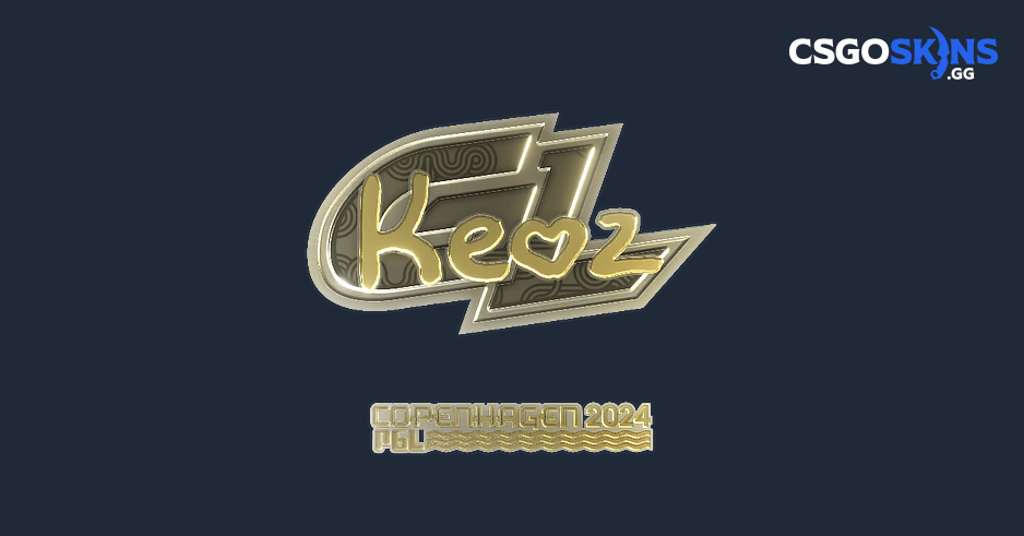 Sticker | Keoz (Gold) | Copenhagen 2024 - CSGOSKINS.GG