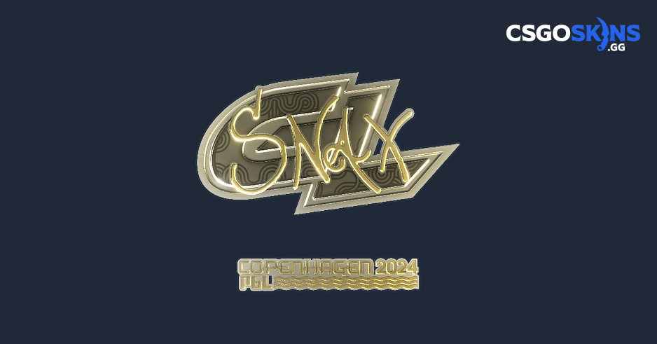 Sticker | Snax (Gold) | Copenhagen 2024 - CSGOSKINS.GG
