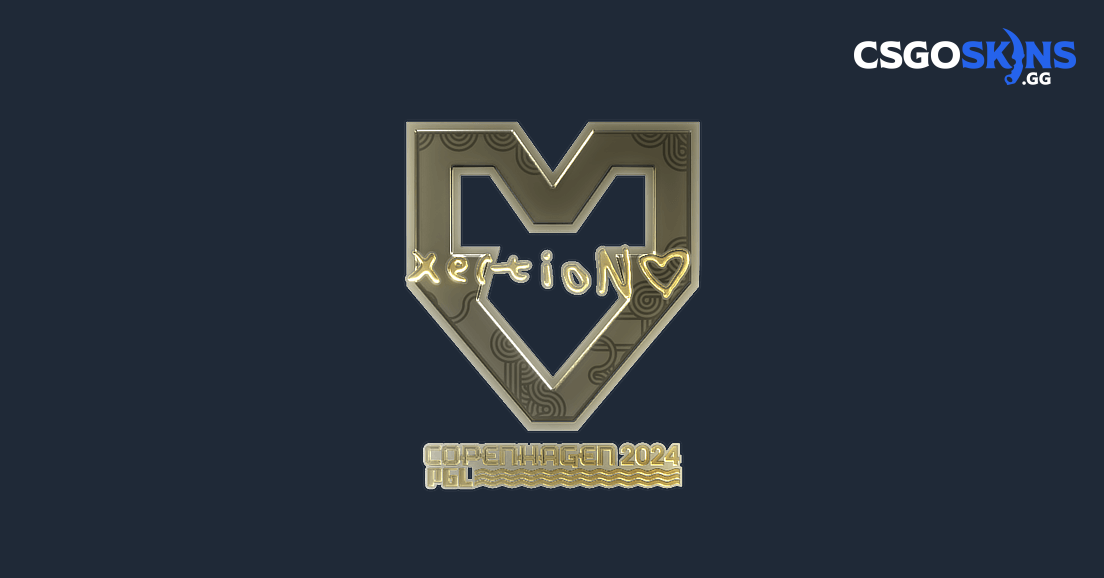 Sticker | xertioN (Gold) | Copenhagen 2024 - CSGOSKINS.GG