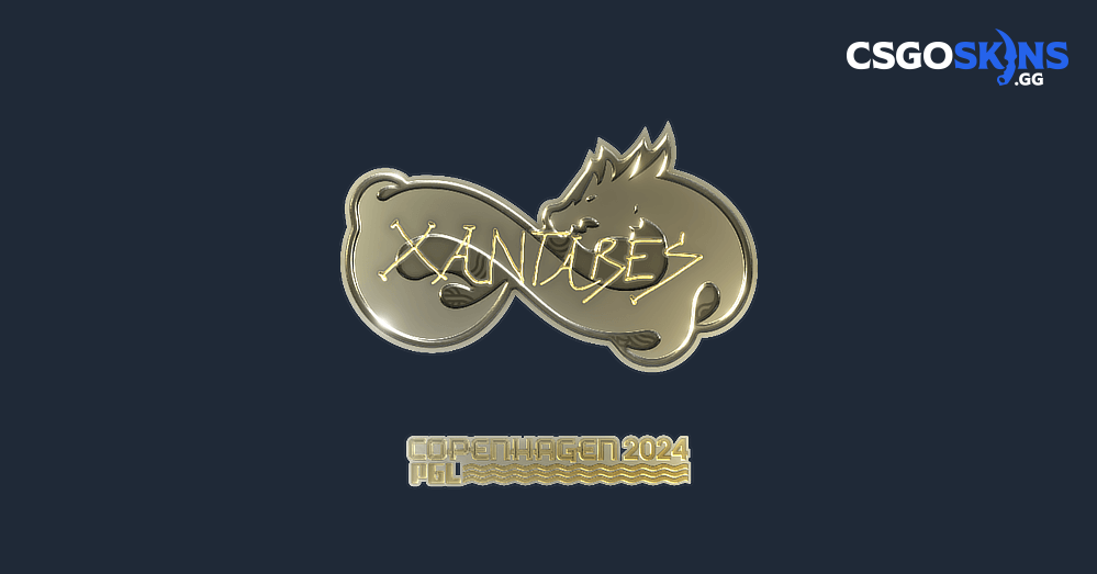 Sticker | XANTARES (Gold) | Copenhagen 2024 - CSGOSKINS.GG
