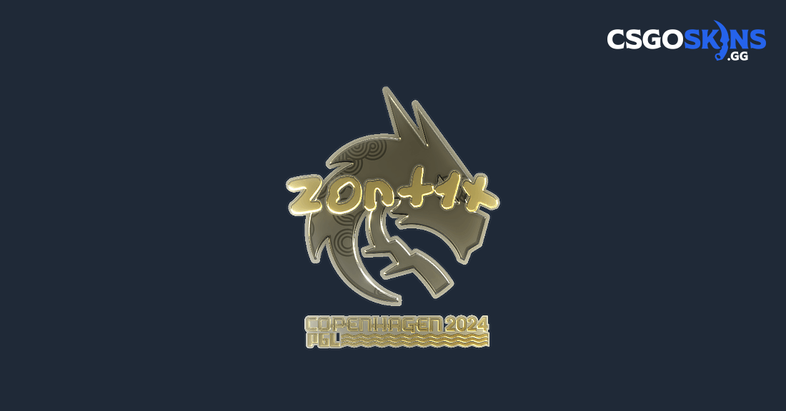 Sticker | zont1x (Gold) | Copenhagen 2024 - CSGOSKINS.GG