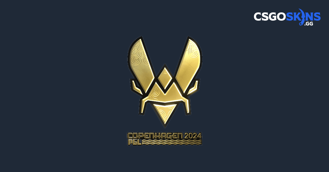 Sticker | Vitality (Gold) | Copenhagen 2024 - CSGOSKINS.GG