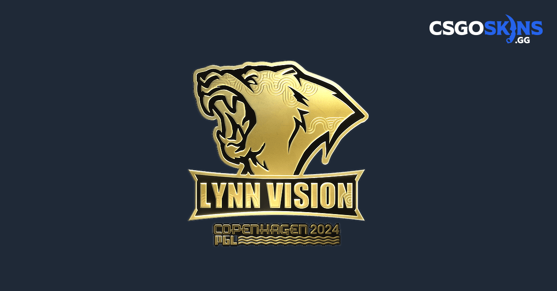 Sticker | Lynn Vision (Gold) | Copenhagen 2024 - CSGOSKINS.GG
