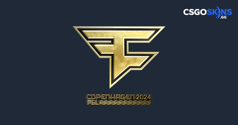 Sticker | FaZe Clan (Gold) | Copenhagen 2024 - CSGOSKINS.GG