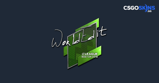 Sticker | WorldEdit | Boston 2018 - CSGOSKINS.GG