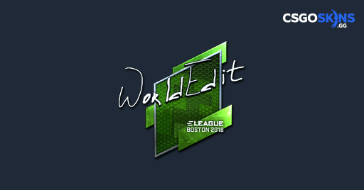 Sticker | WorldEdit (Foil) | Boston 2018 - CSGOSKINS.GG