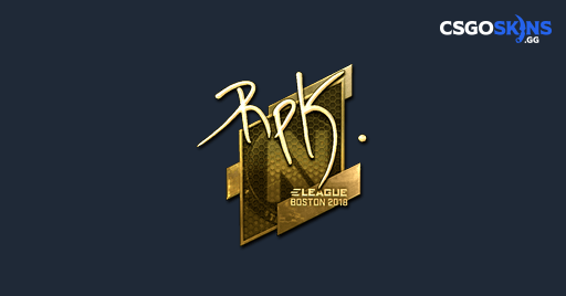 Sticker | RpK (Gold) | Boston 2018 - CSGOSKINS.GG