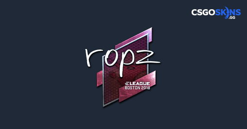 Sticker | ropz (Foil) | Boston 2018 - CSGOSKINS.GG