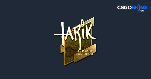 Sticker | tarik (Gold) | Boston 2018 - CSGOSKINS.GG