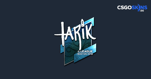 Sticker | tarik (Foil) | Boston 2018 - CSGOSKINS.GG