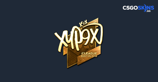 Sticker | Xyp9x (Gold) | Boston 2018 - CSGOSKINS.GG