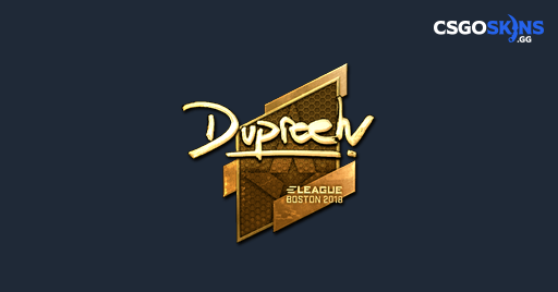Sticker | dupreeh (Gold) | Boston 2018 - CSGOSKINS.GG