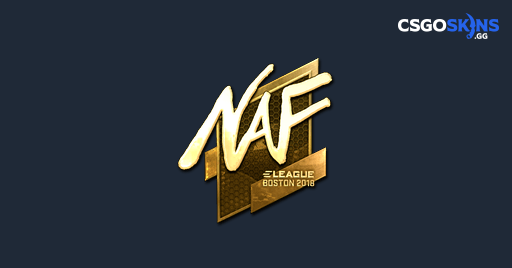 Sticker | NAF (Gold) | Boston 2018 - CSGOSKINS.GG