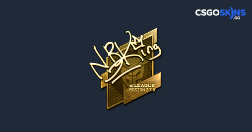 Sticker | NBK- (Gold) | Boston 2018 - CSGOSKINS.GG