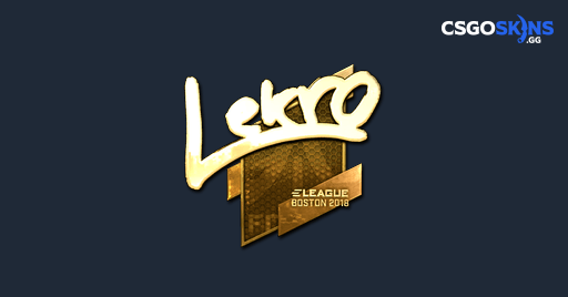 Sticker | Lekr0 (Gold) | Boston 2018 - CSGOSKINS.GG